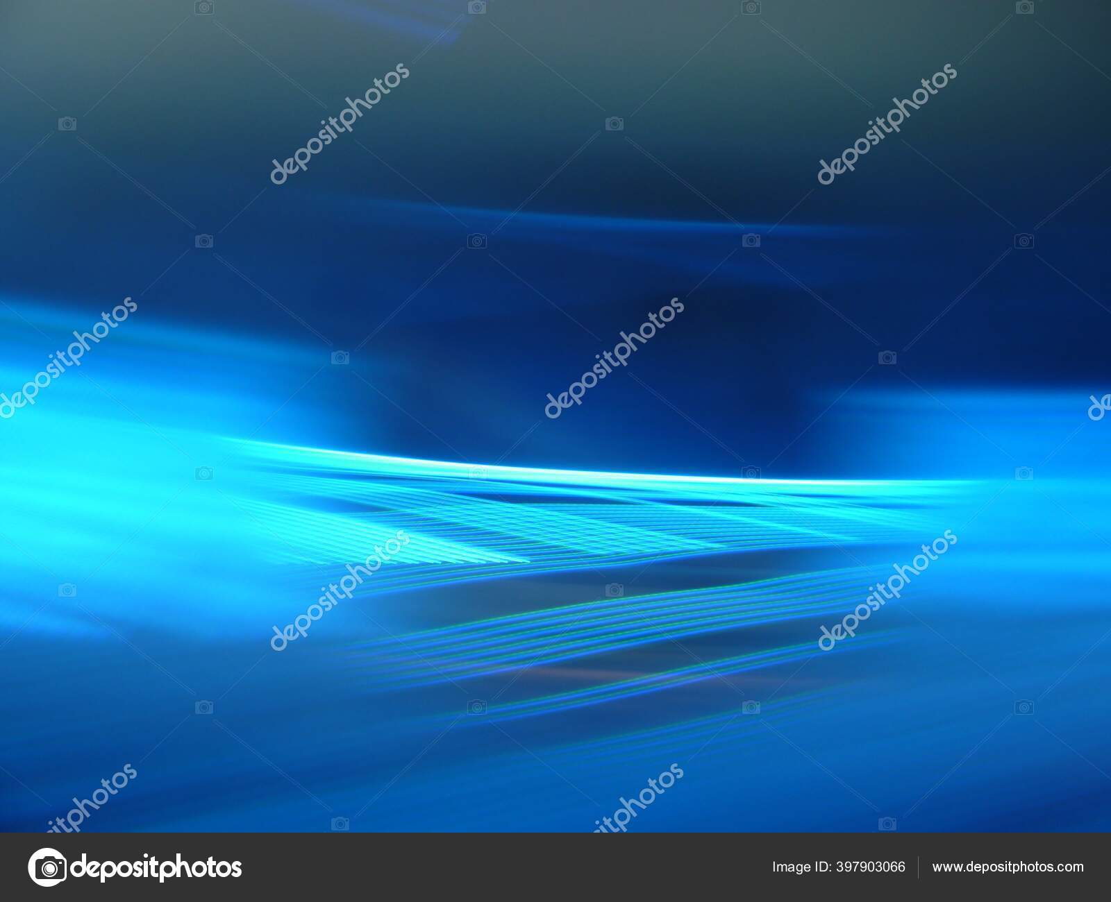 Blurred Blue Background Interlacing Refraction Rotation Effects Stock ...