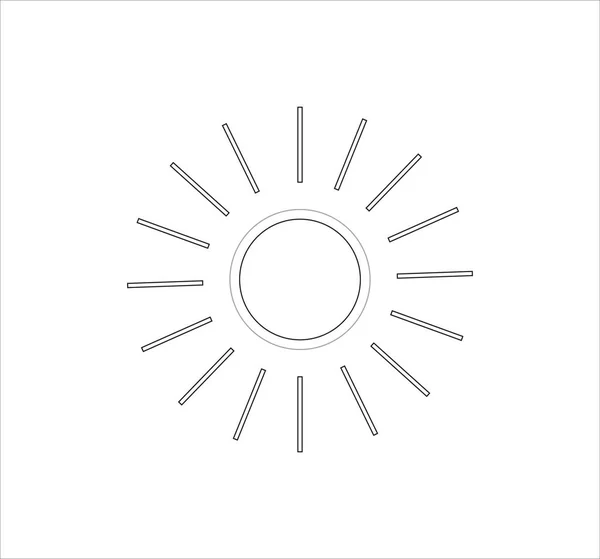 Black White Sun Icon White Background Stock Photo by ©Wirestock 398936192