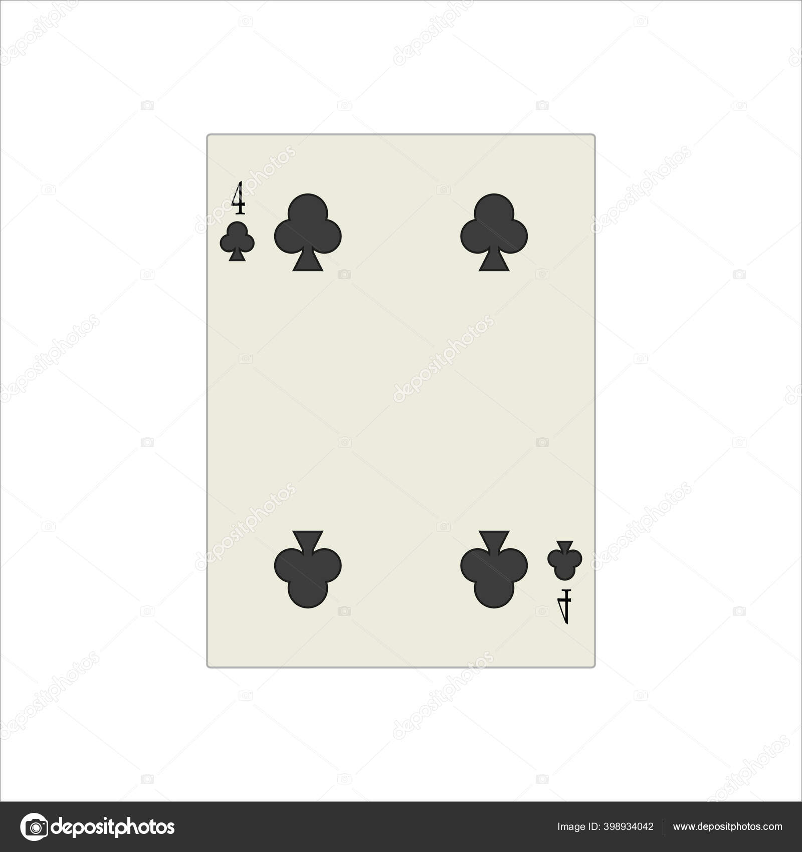 Playing Card Isolated White Background — Stock Photo © Wirestock #398934042