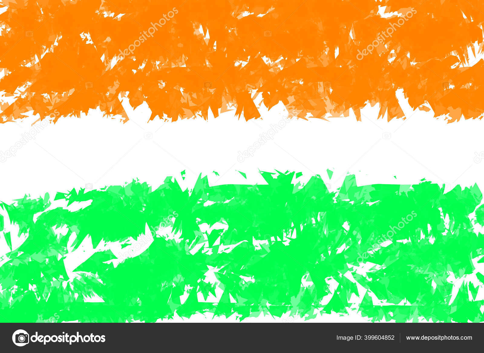 Illustration Bright Indian Flag Colors — Stock Photo © Wirestock #399604852