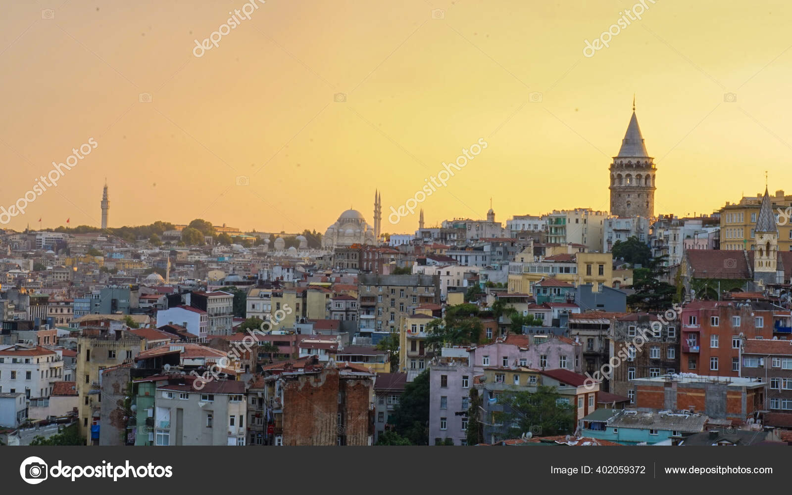 Beautiful Scenery Istanbul Skyline Stock Photo by ©Wirestock 402059372