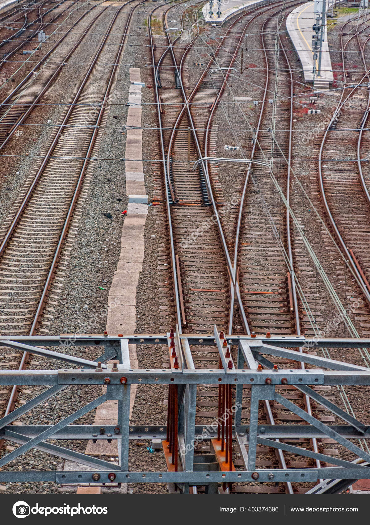 Structures Railway Tracks Seen Stock Photo by ©Wirestock 403374696