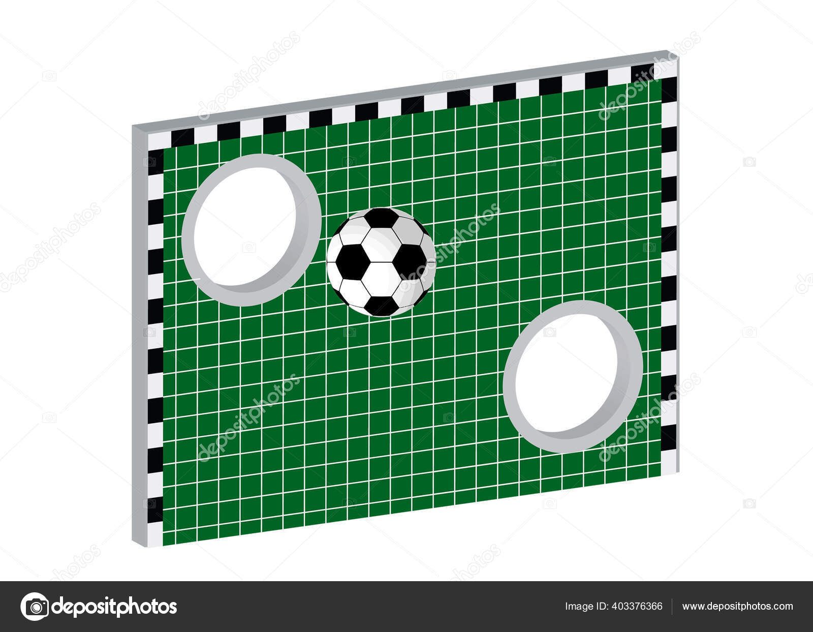 Rendering Target Wall Ball Isolated White Background Stock Illustration ...