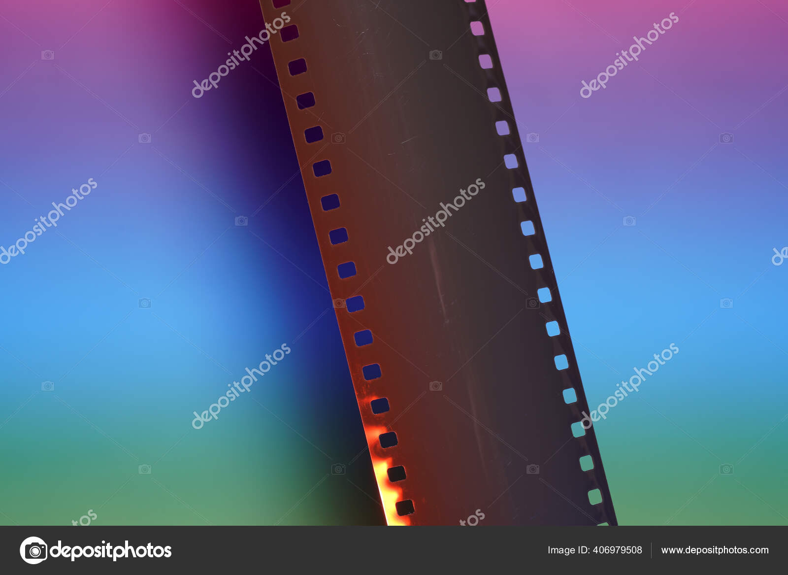 Closeup Shot Gray Camera Roll Colorful Background — Stock Photo ...