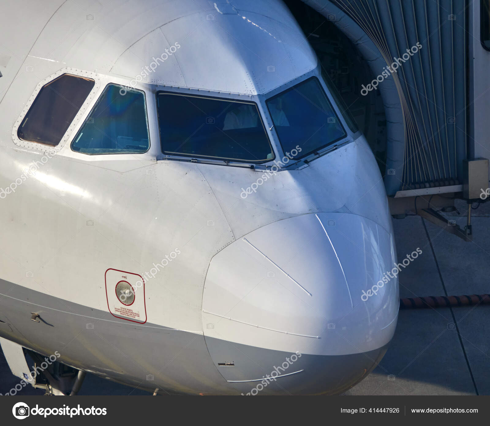 Closeup Front View Cockpit Airplane Stock Photo by ©Wirestock 414447926