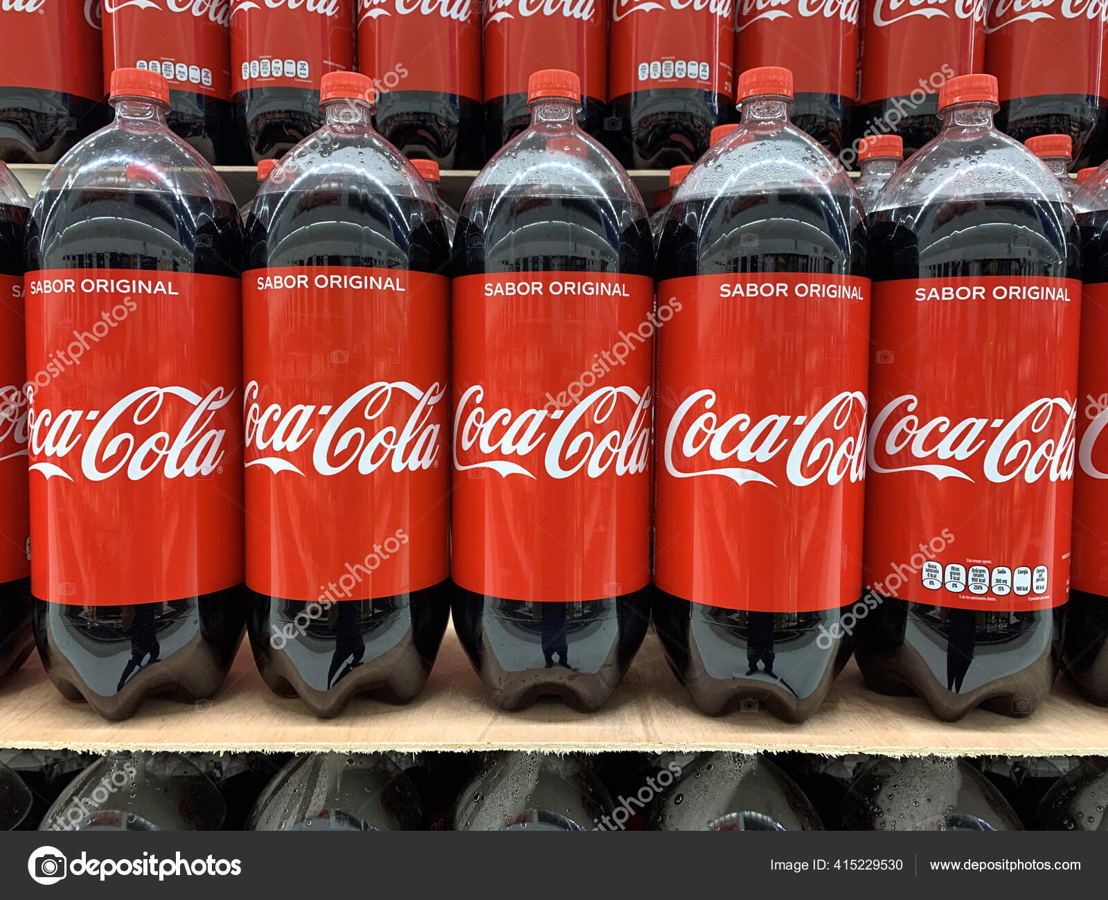 Ciudad Mexico Mexico Sep 2020 Coca Cola Drinks Bottles Background ...