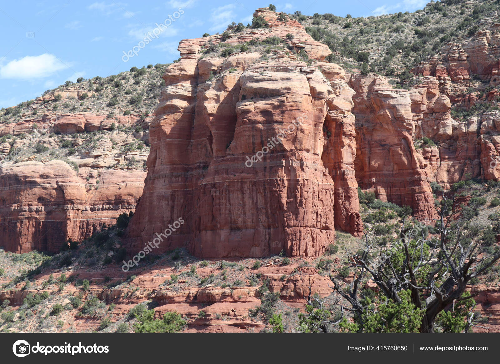 Mesmerizing View Red Rocks Courthouse Butte Sedona Arizona Usa — Stock ...