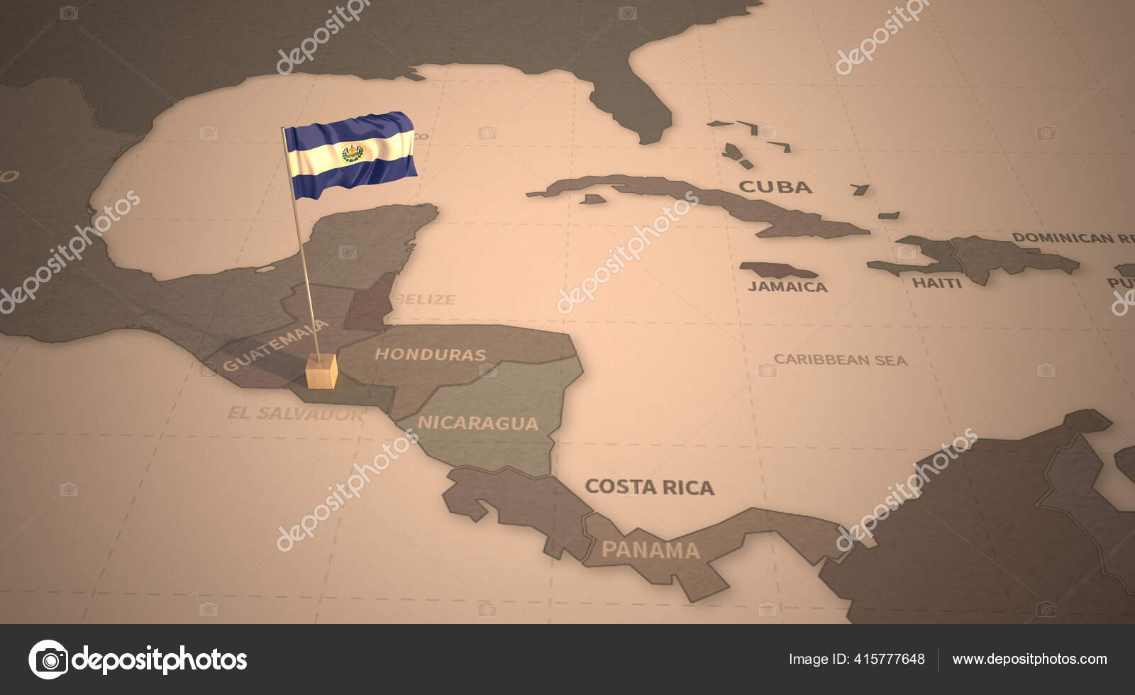 Central American Flag Borders