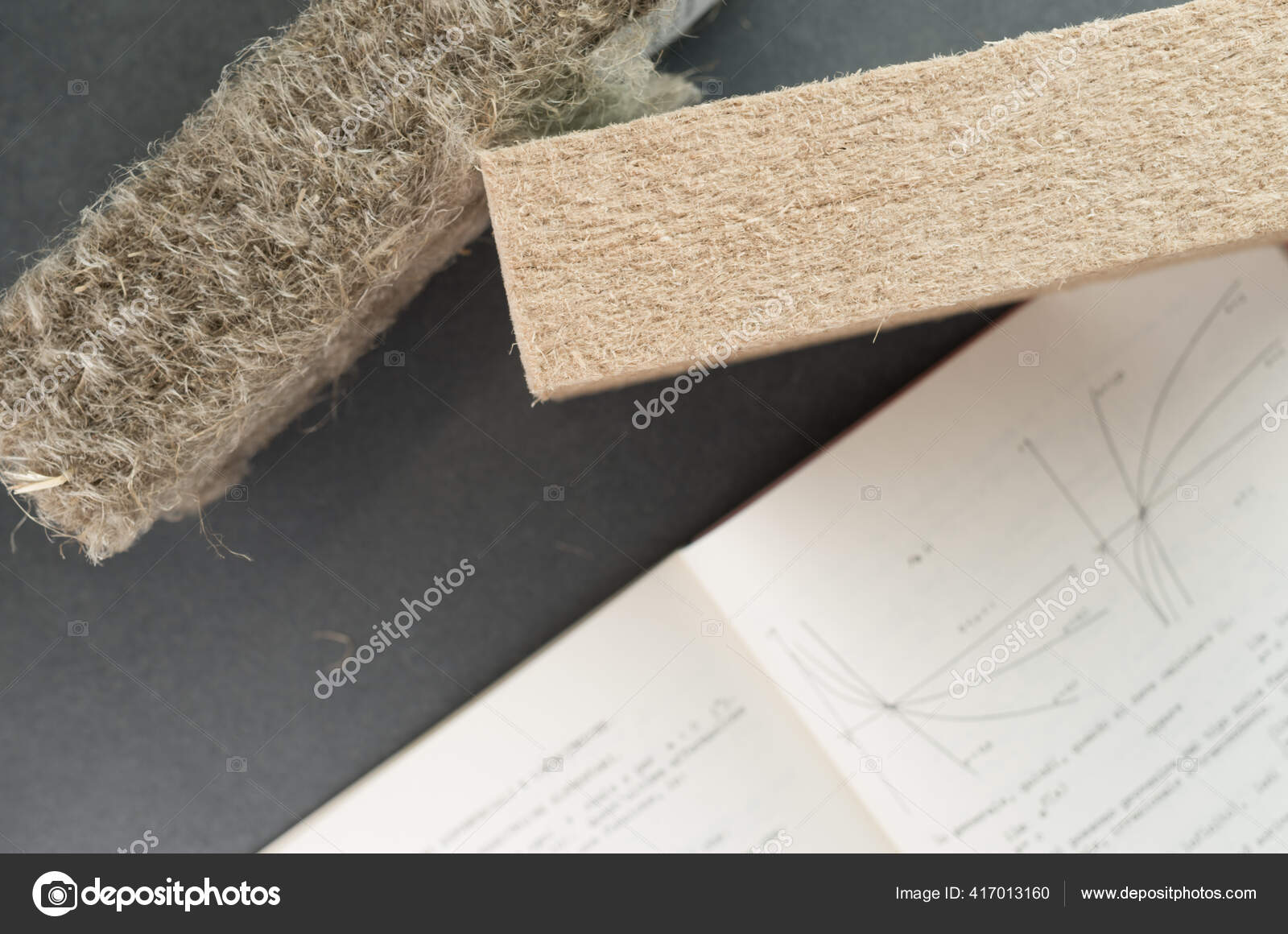 Building Insulation Material Sample Panels Made Natural Ecological ...