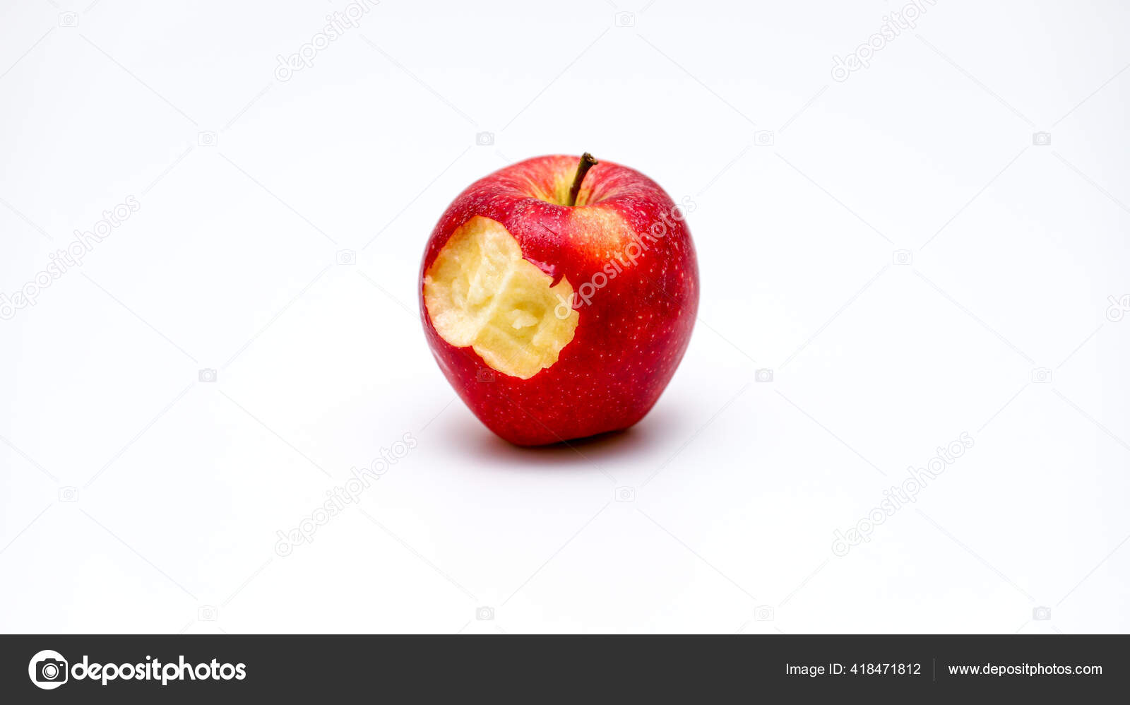 Bitten Red Apple