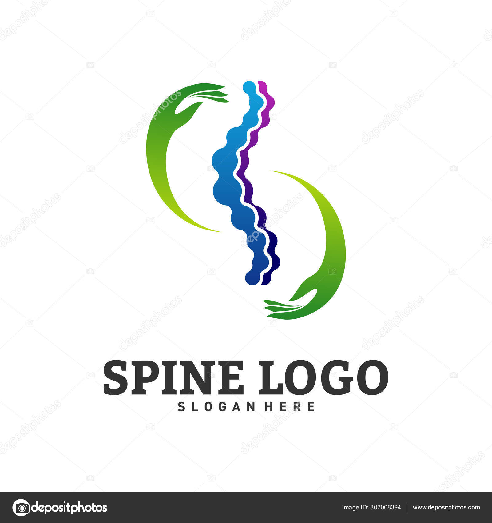 Spine Care logo design concept vector. Chiropractic logo template ...