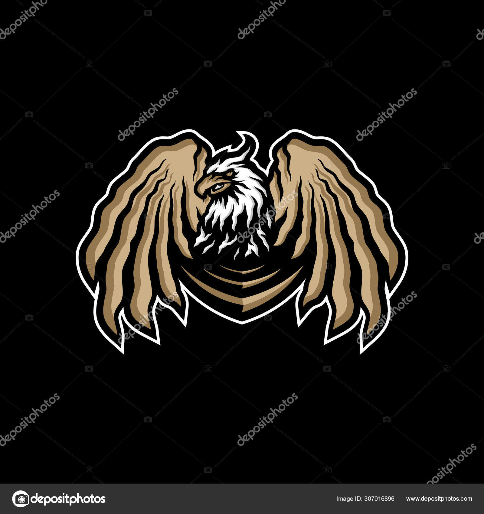 Eagle eSports Logo Design Vector. Eagle Team Mascot Gaming Logo ...