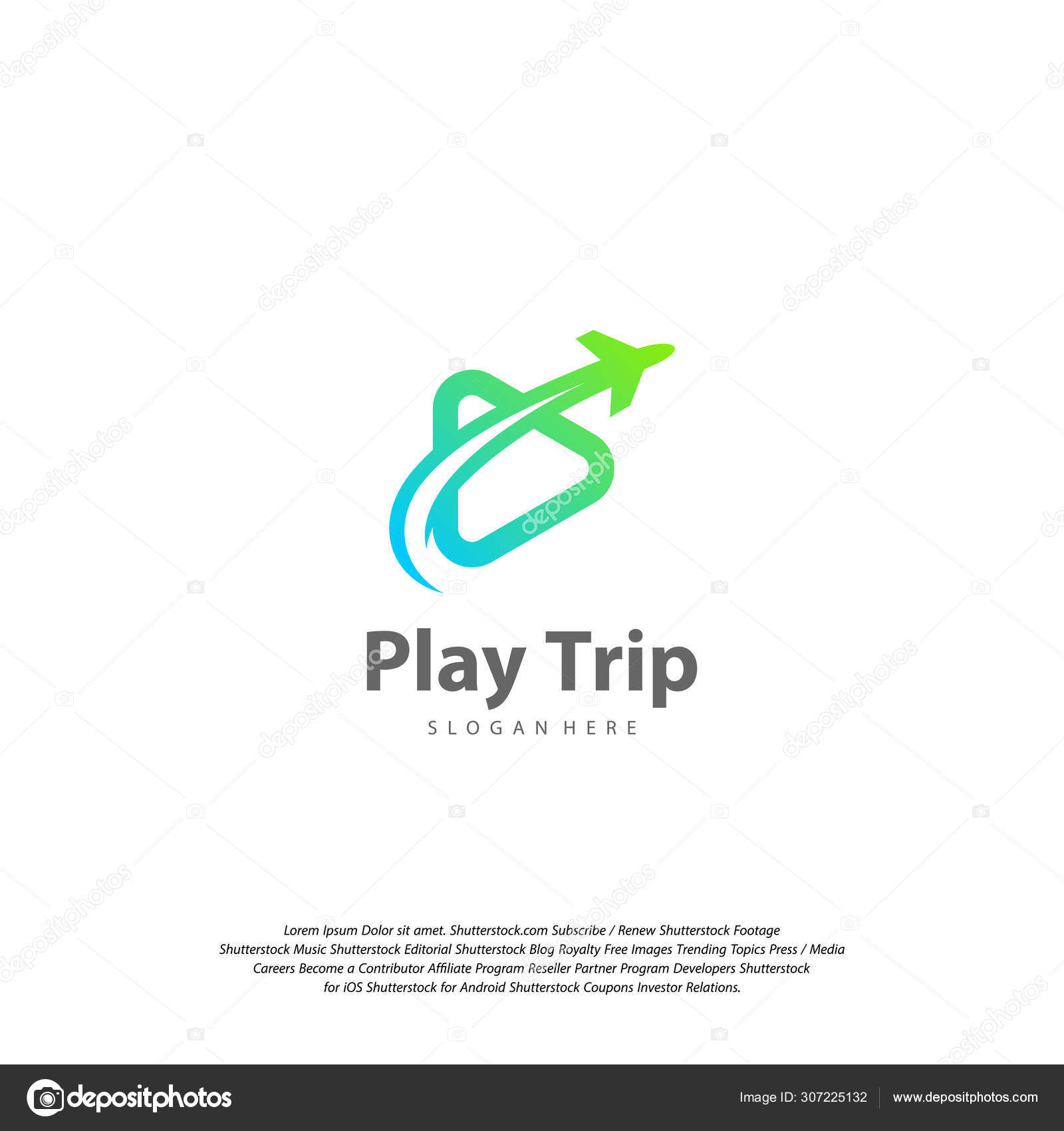Travel play logo design vector. Travel logo design Vector template ...