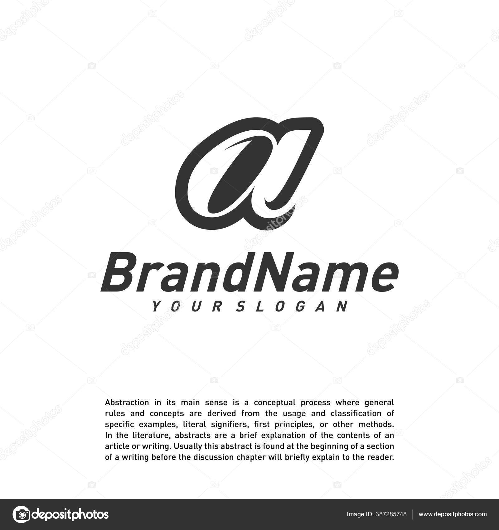 Carta Una Plantilla Vector Logotipo Creative Conceptos Logotipo Icono ...