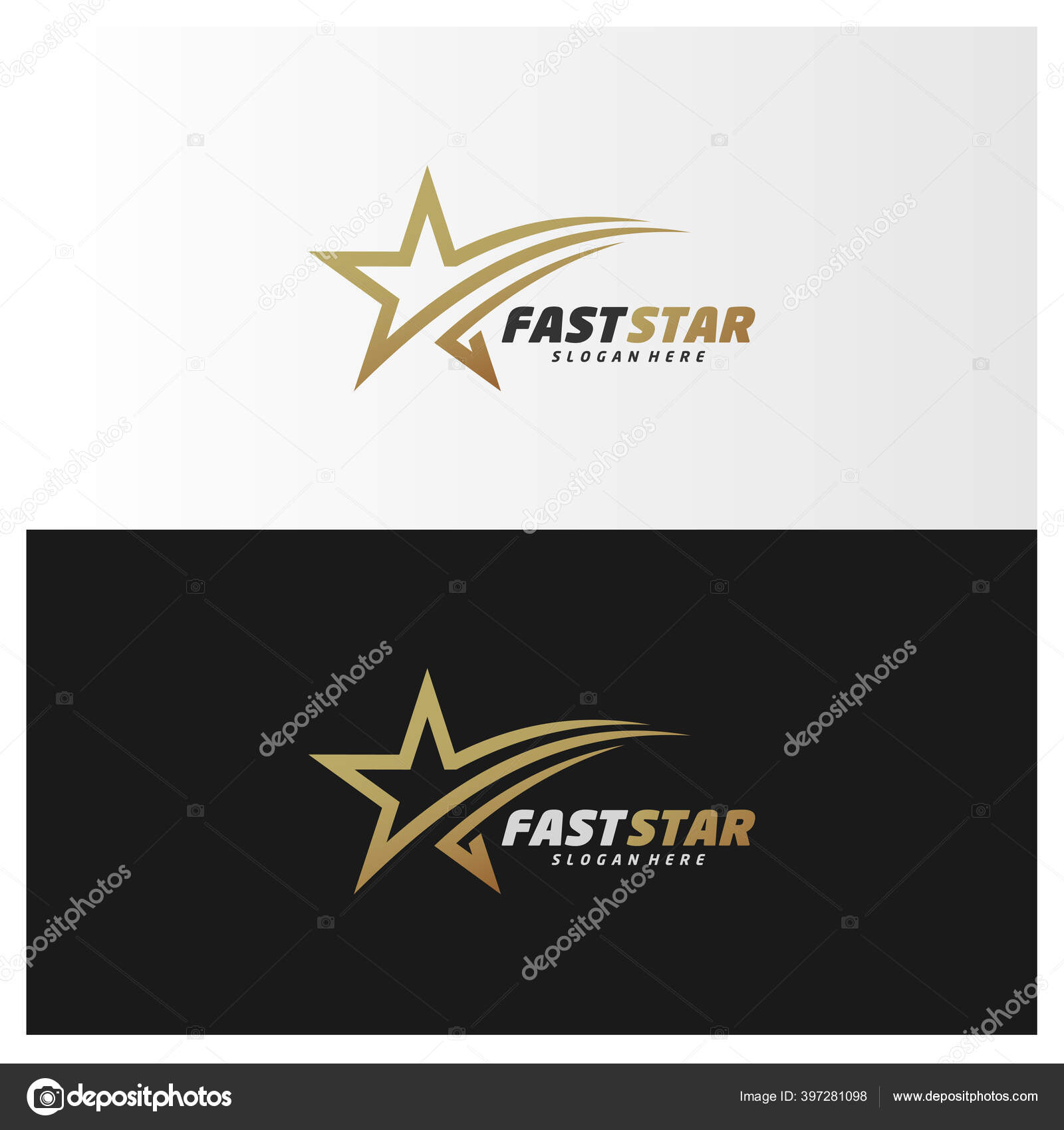 Gold Star Logo Design