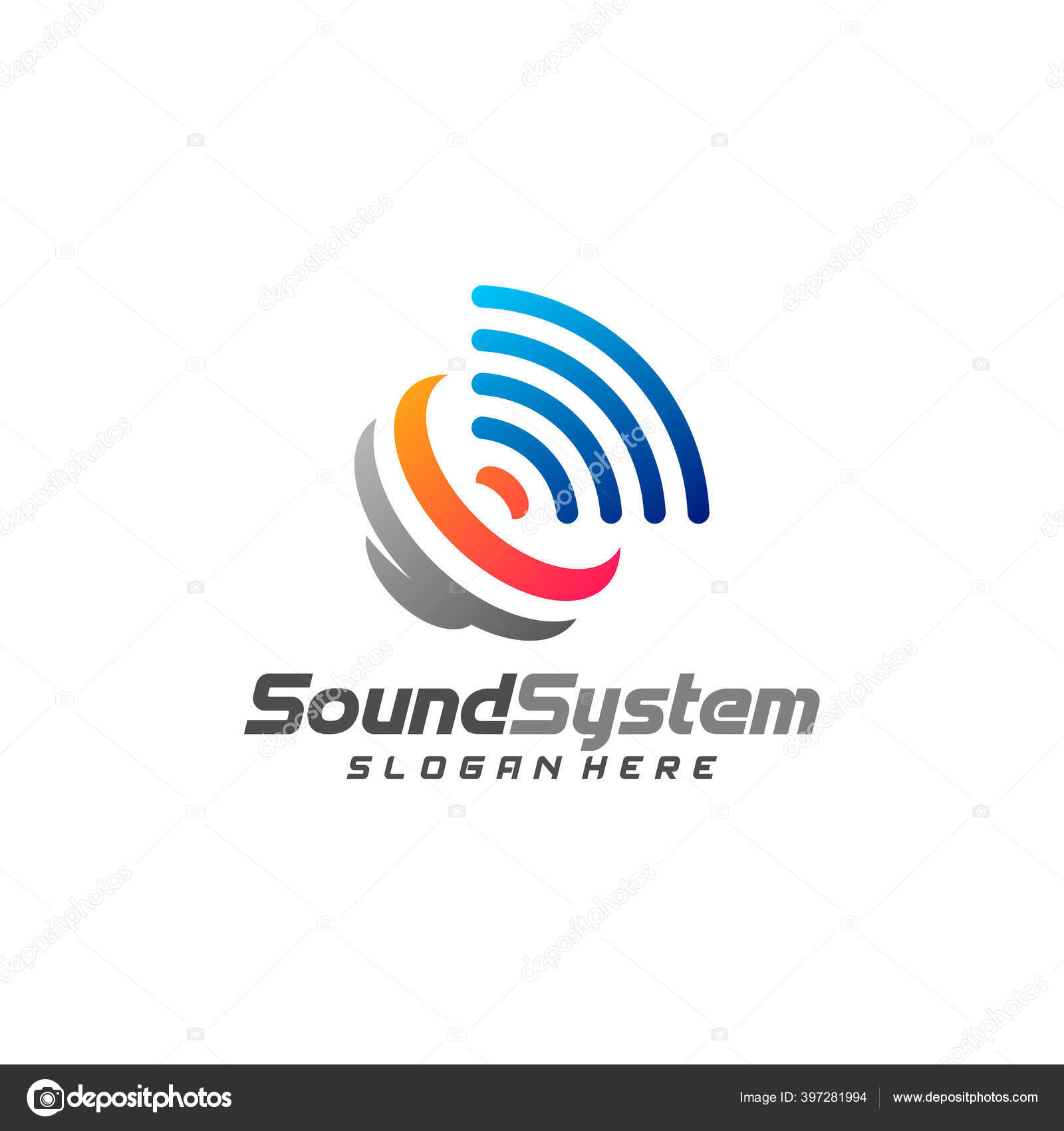 Sound System Logo Design Vector Sound Logo Template Concept Design ...