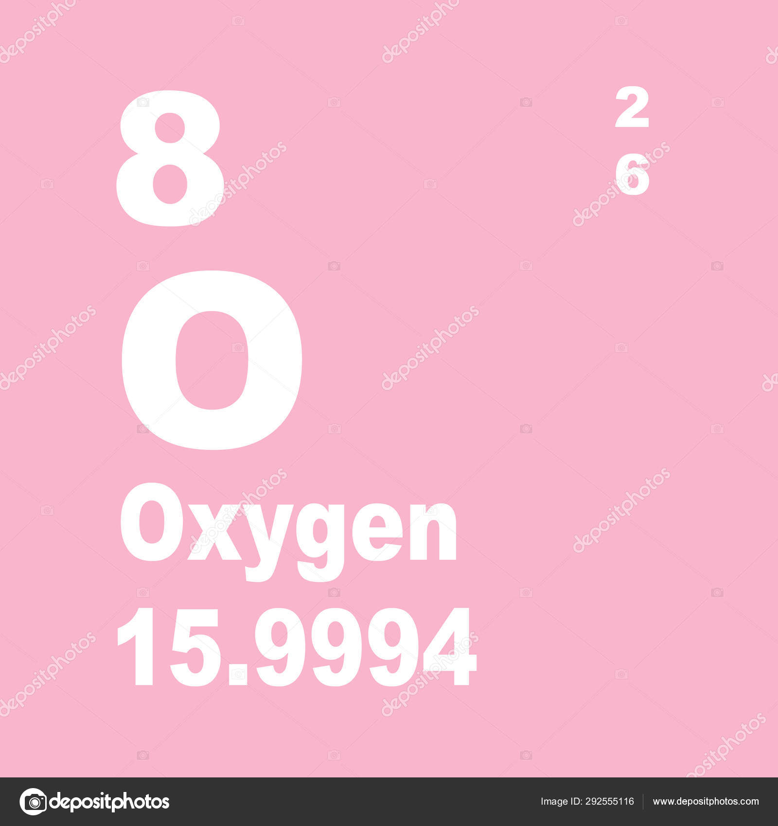 Oxygen Periodic Table Elements — Stock Photo © imwaltersy #292555116