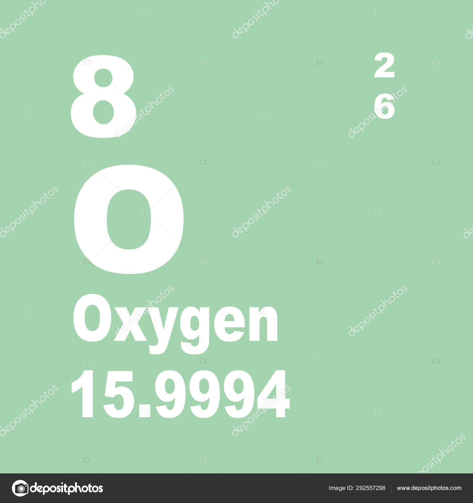 Oxygen Periodic Table Elements — Stock Photo © imwaltersy #292557298