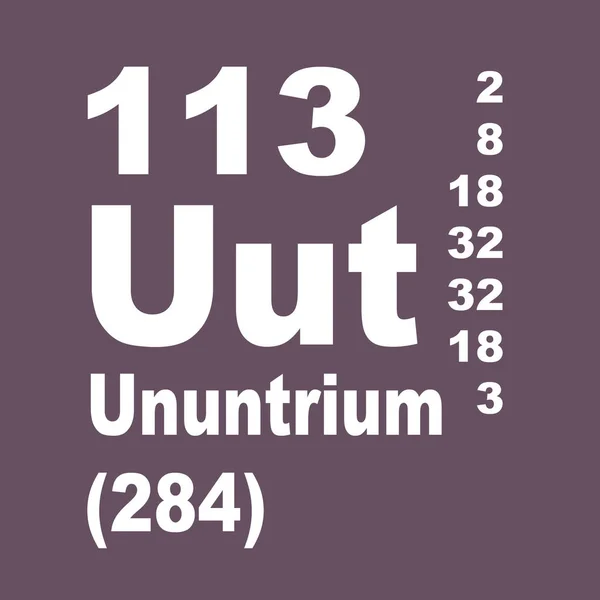 Ununtrium Periodic Table Elements — Stock Photo © imwaltersy #293074512