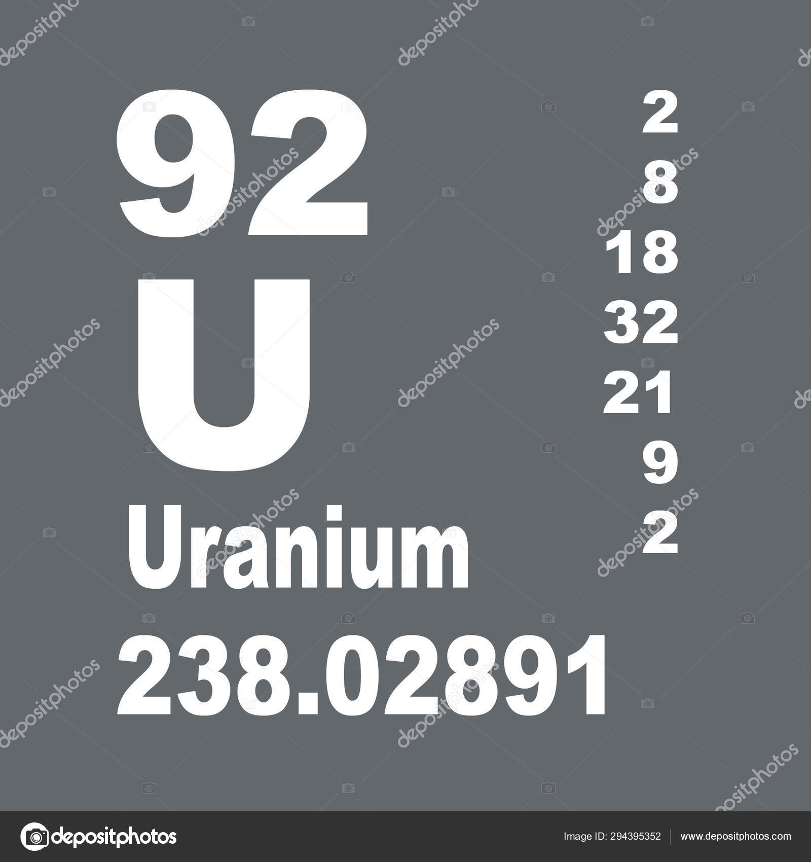 Uranium Periodic Table Elements — Stock Photo © imwaltersy #294395352