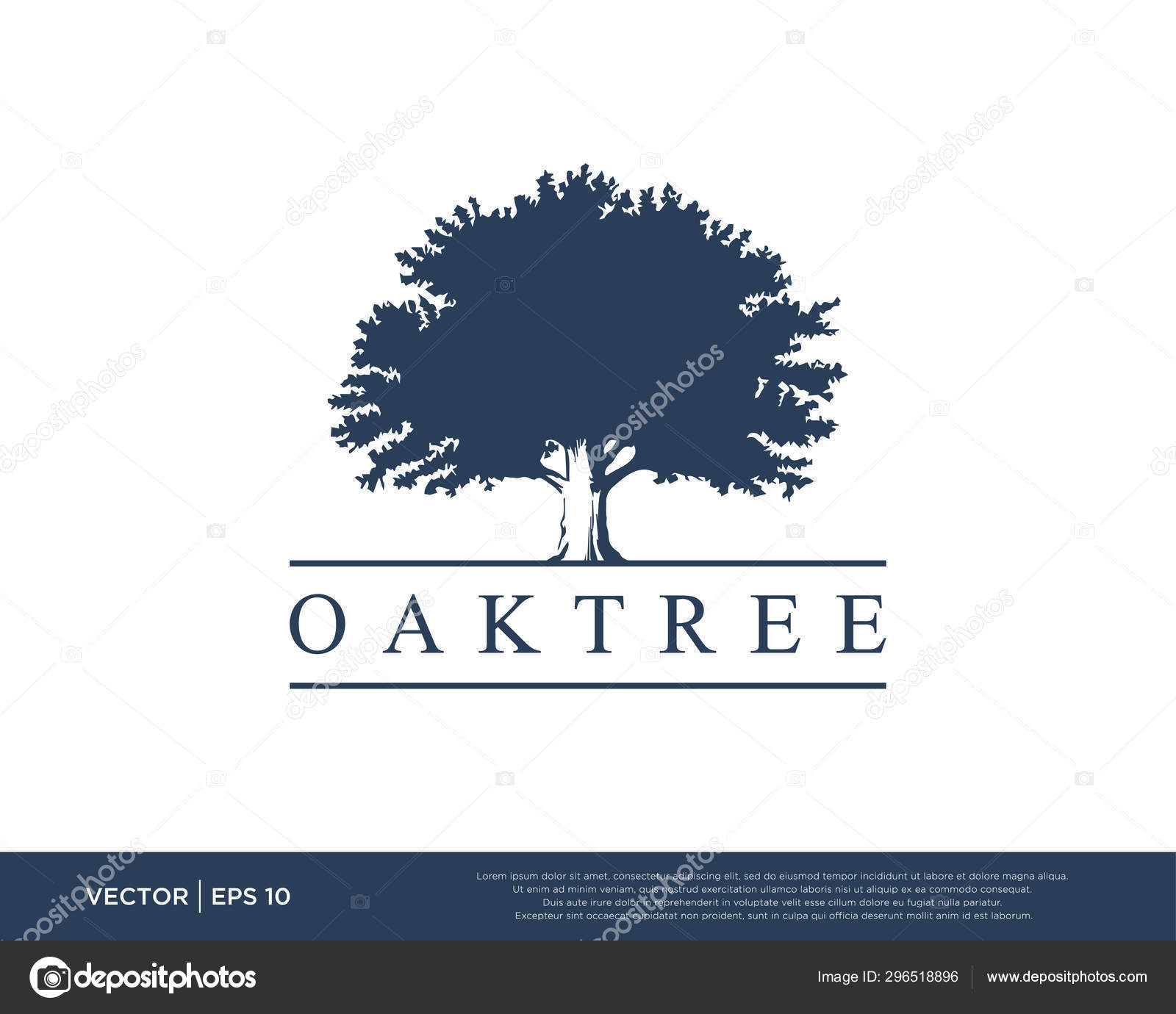 Oaktree Logo Icon Vector Stock Vector Image by ©Gembuls #296518896
