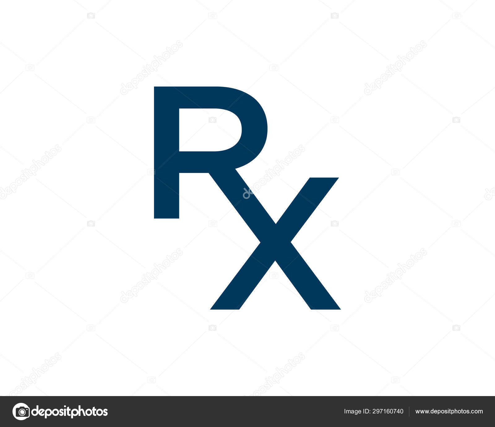 Rx Medical Logo Icon Vector Illustration Stock Vector by ©Gembuls 297160740