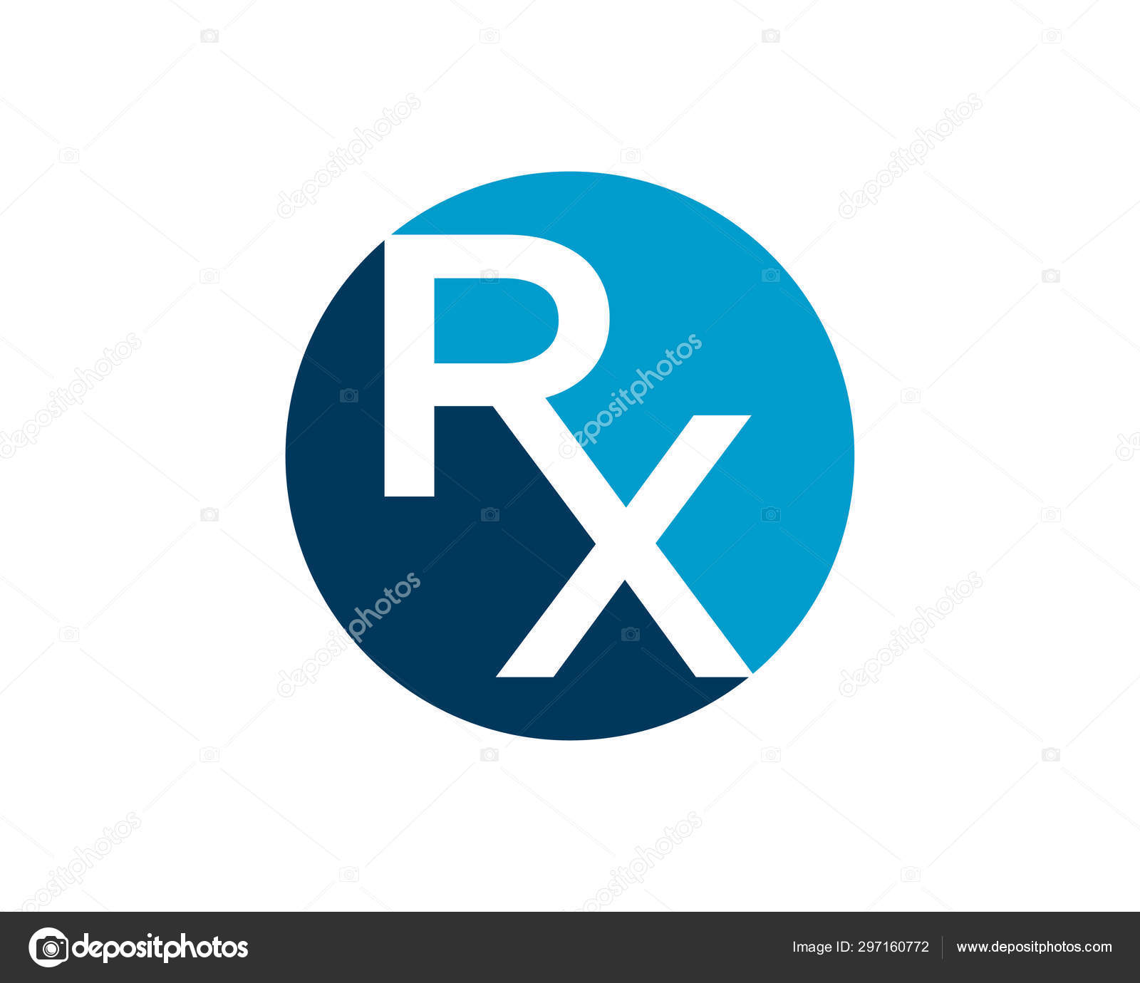 Rx Medical Logo Icon Vector Illustration Stock Vector by ©Gembuls 297160772