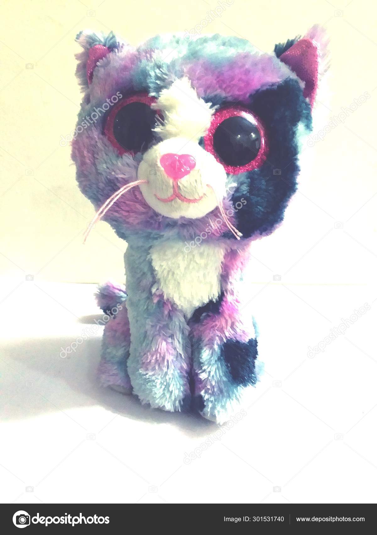 Cute Purple Cat Soft Toy — Stock Photo © gitz71 #301531740