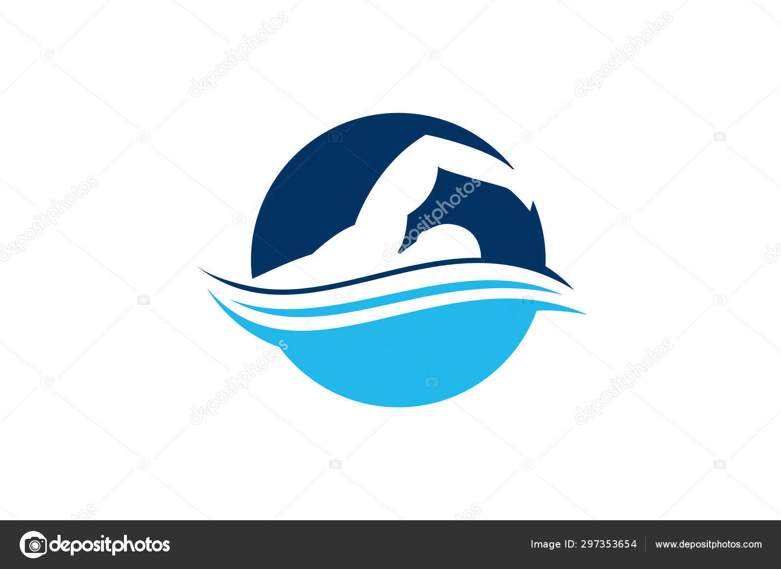 Clip Art Del Logotipo De Natación