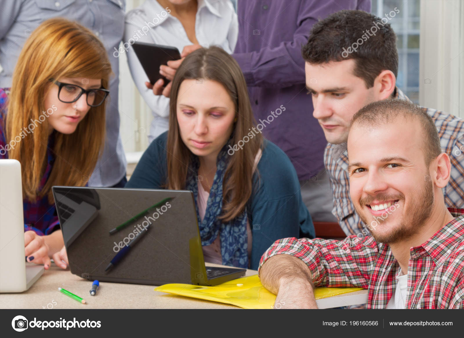 Business Process Working Team Close Shot ⬇ Stock Photo, Image by ...