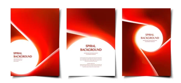 Set Dark Elegant Red Magazine Cover Background Illustration Template ...
