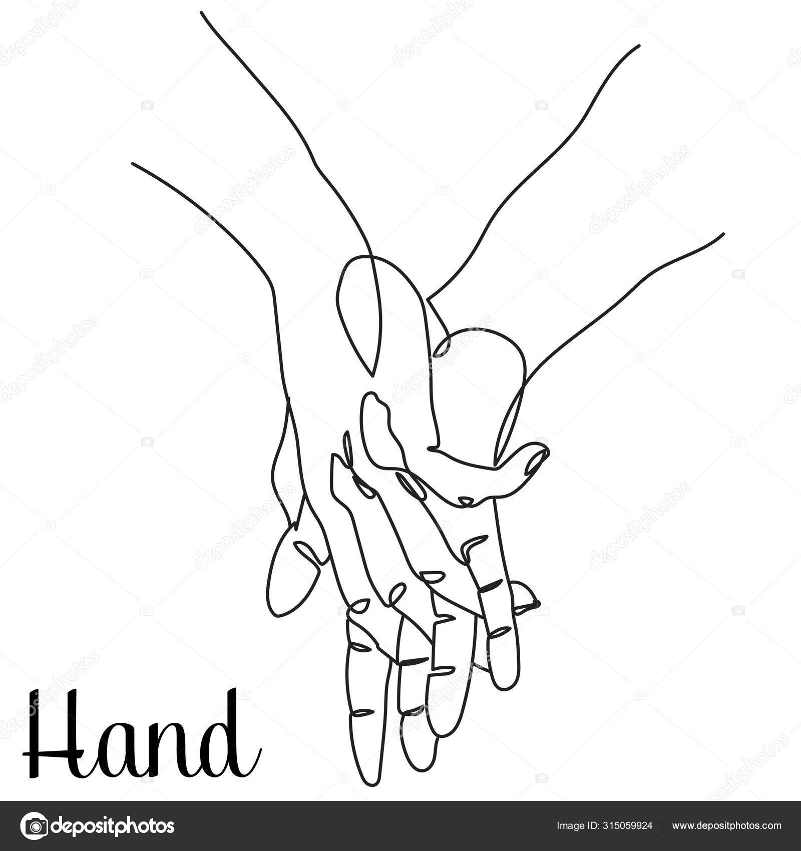 Hands Simply Vector Illustration Stock Vector by ©cat_in_cat 315059924