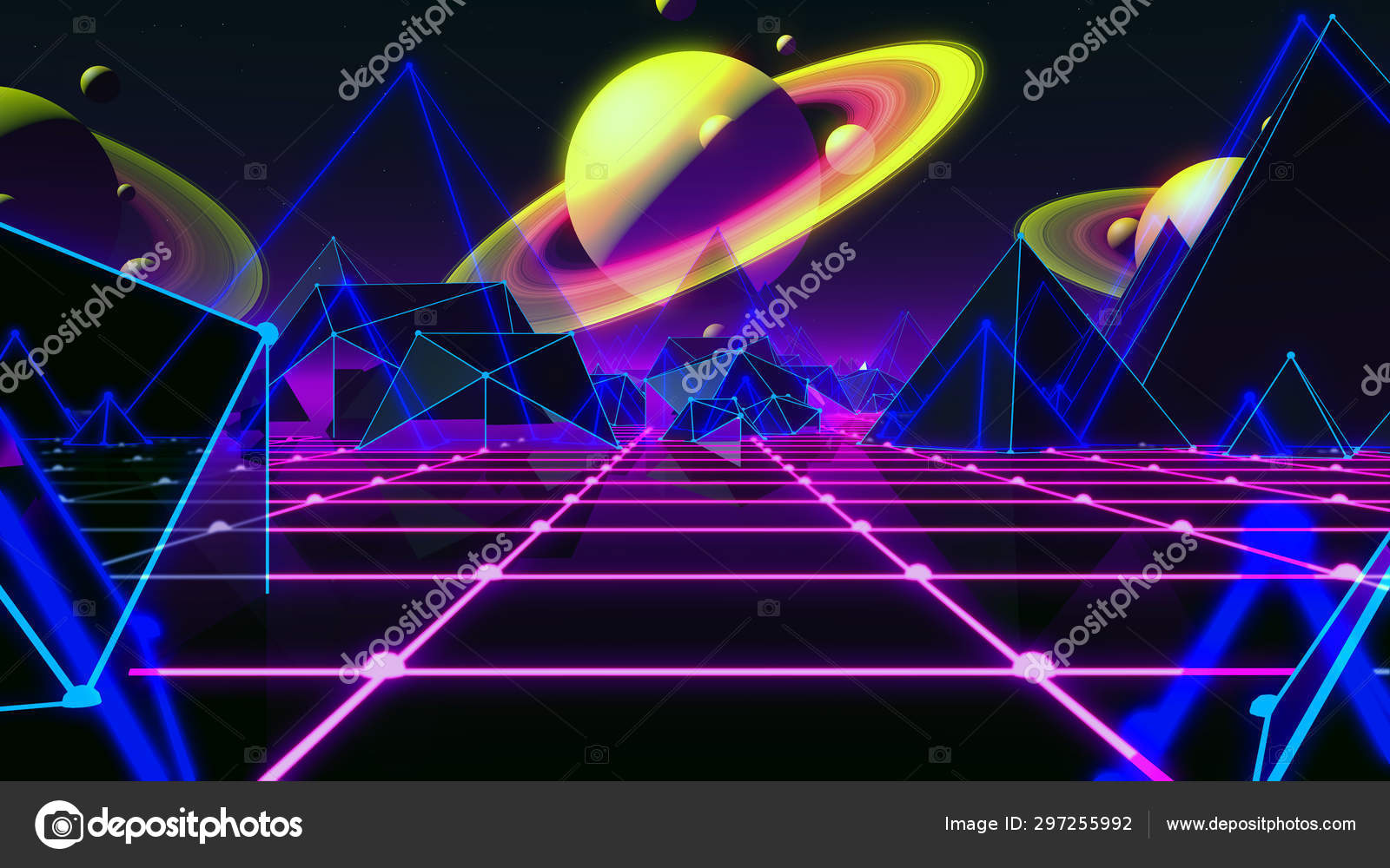 80S Retro Futuristic Background 80S Style Stock Photo by ©D_Motion ...