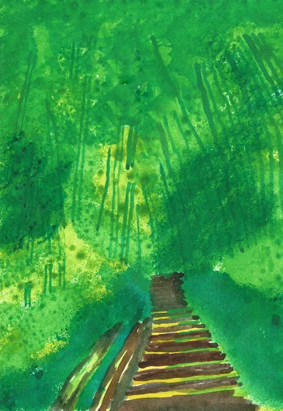 Pathway watercolour Stock Photos, Royalty Free Pathway watercolour ...