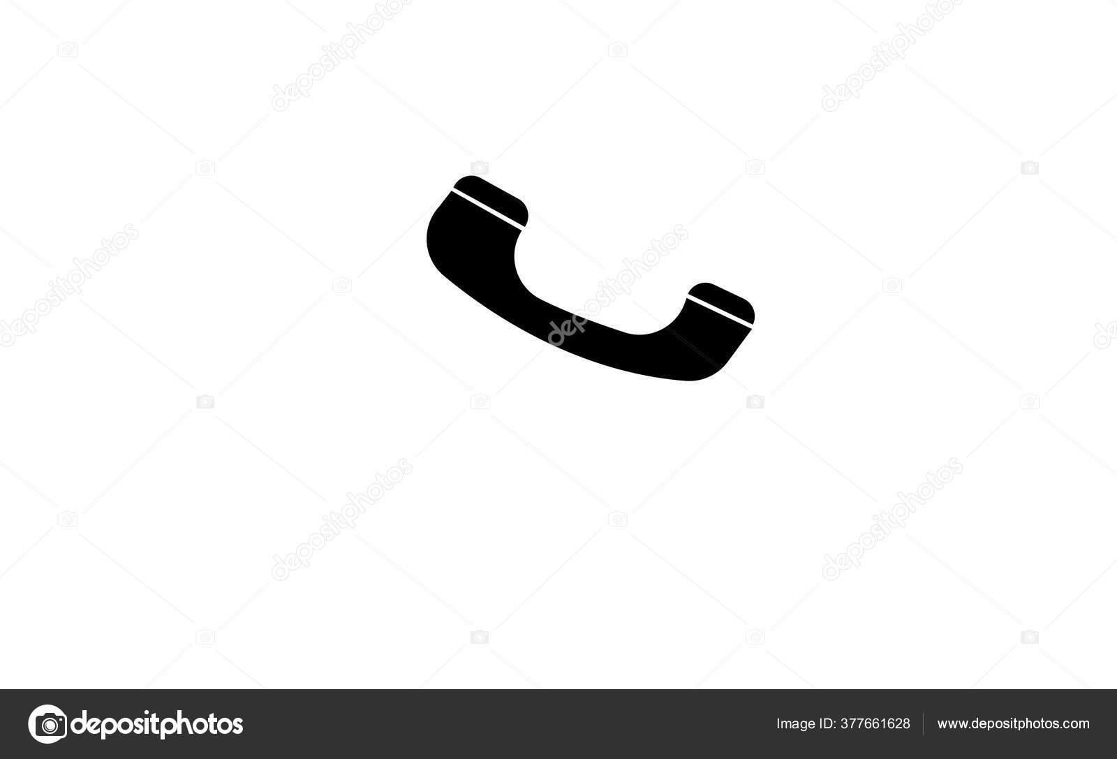 Phone Icon Trendy Flat Style Isolated White Background Stock Photo by ...