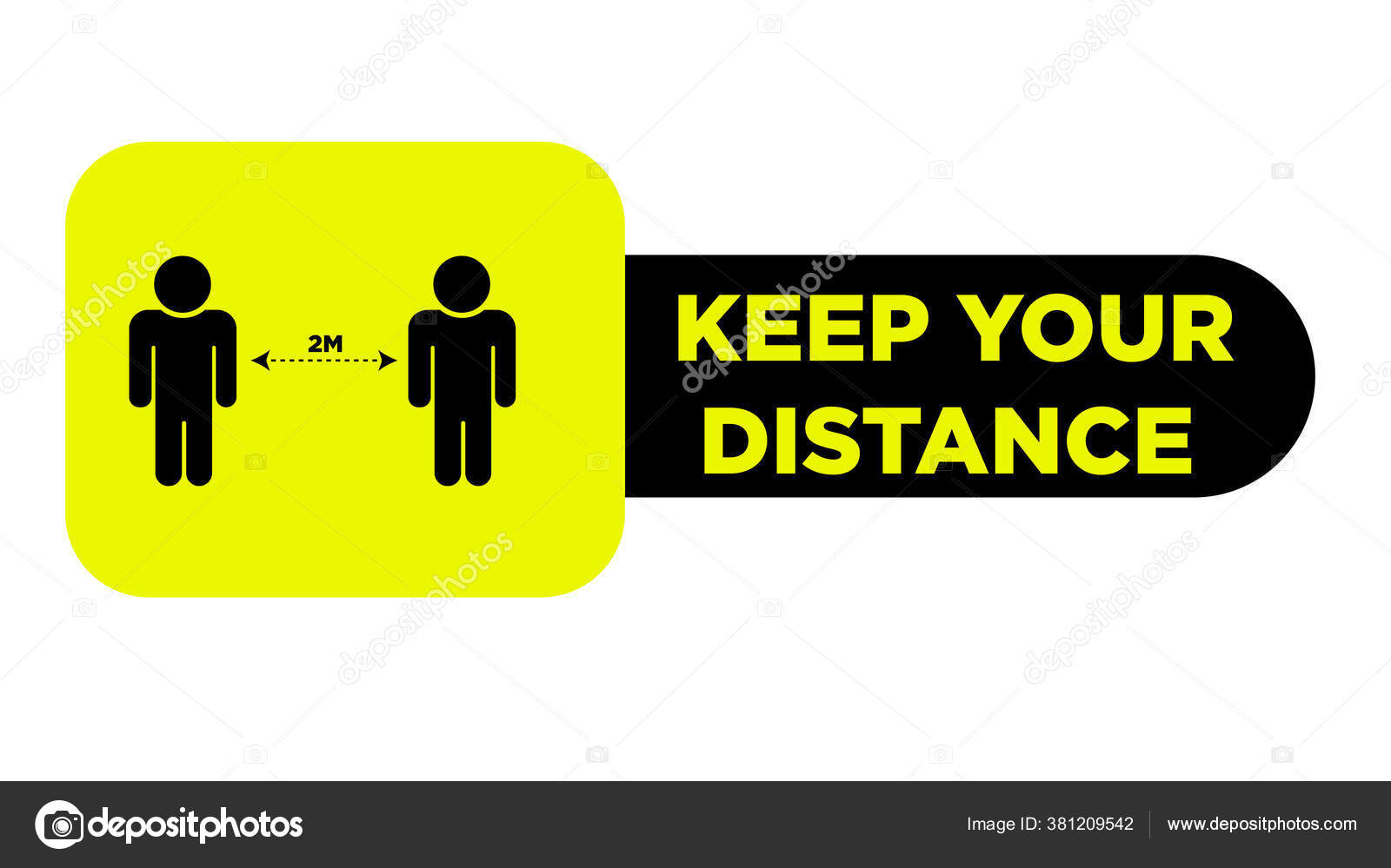 Social Distancing Keep Your Distance Meter — Stock Photo © meredesign ...