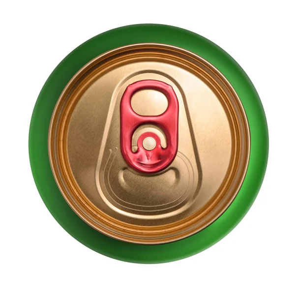 Red Can Top View Isolated White Background — Stock Photo © chones ...