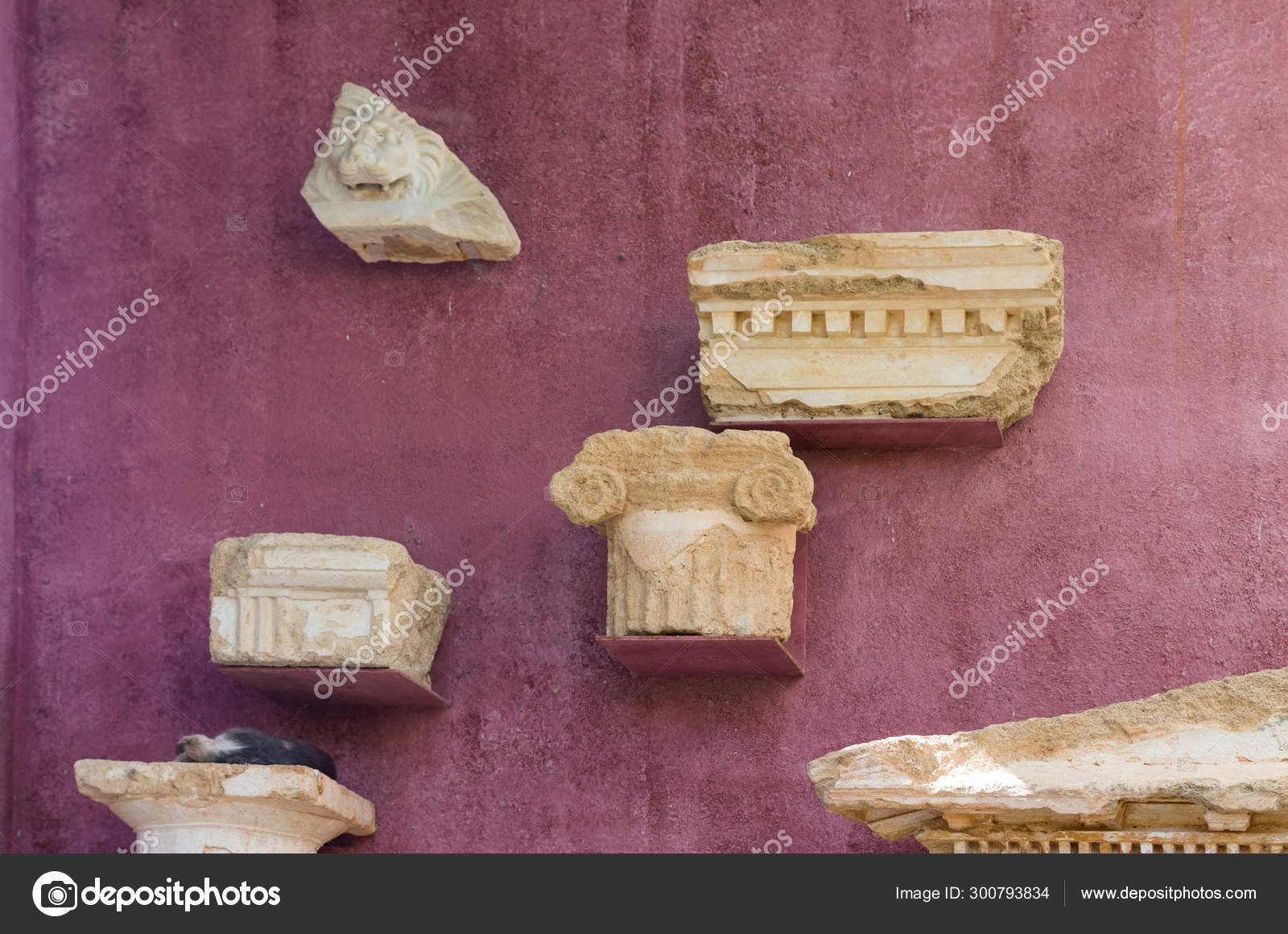 Ancient Greek Remains Rhodes — Stock Photo © olgakorona #300793834