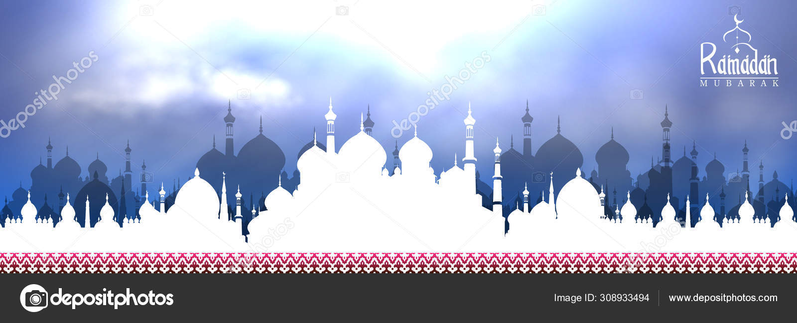 Islamic celebration background with text Ramadan Kareem Stock Vector by ...
