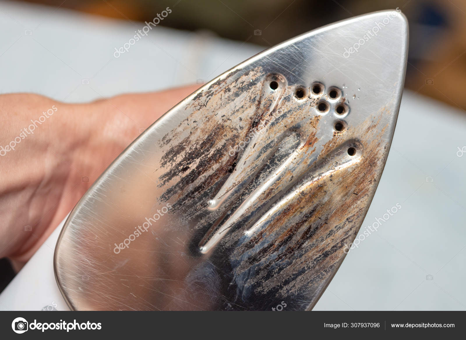 Using a highly heated iron — Stock Photo © IvanSemenovich #307937096