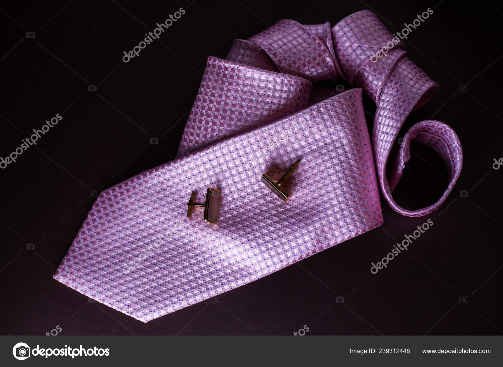Pink Tie Cuff Dark Background — Stock Photo © Martyna1802 #239312448