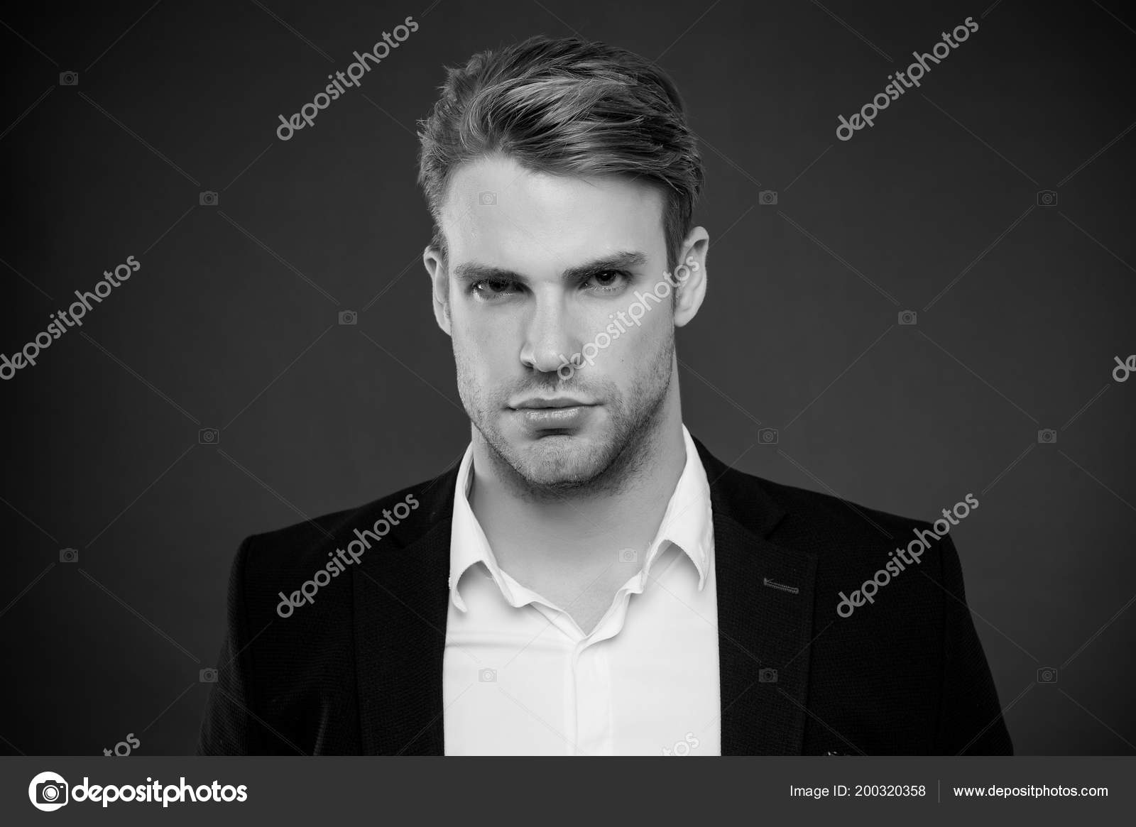 Guy confident in his appearance. Confidence and masculinity. Man well ...