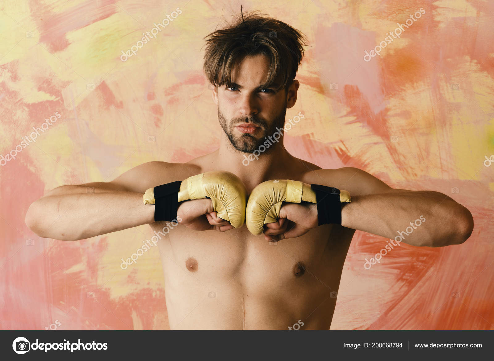 MMA fighter with strong body practices martial arts. Stock Photo by ...
