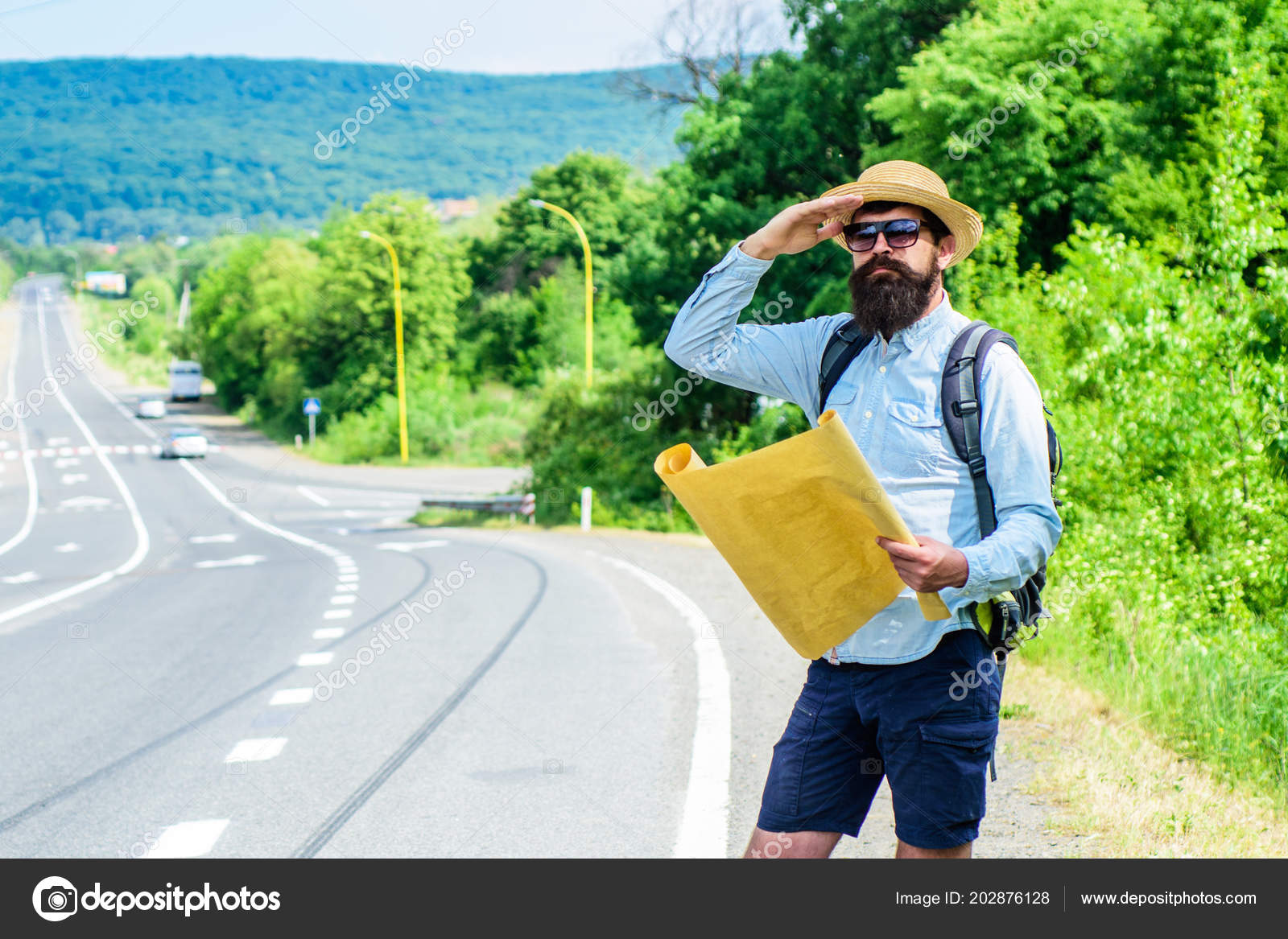 Where should I go. Expeditor looking for side of the world direction ...