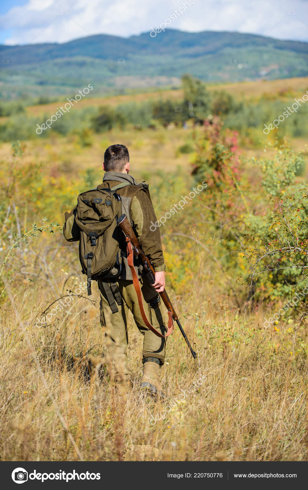 Experience and practice lends success hunting. Hunting season. Guy ...