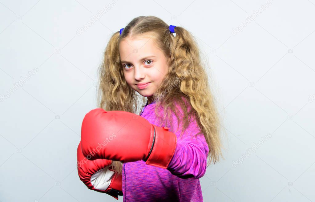 Deporte de boxeo femenino. Habilidad de líder exitoso. La educación ...
