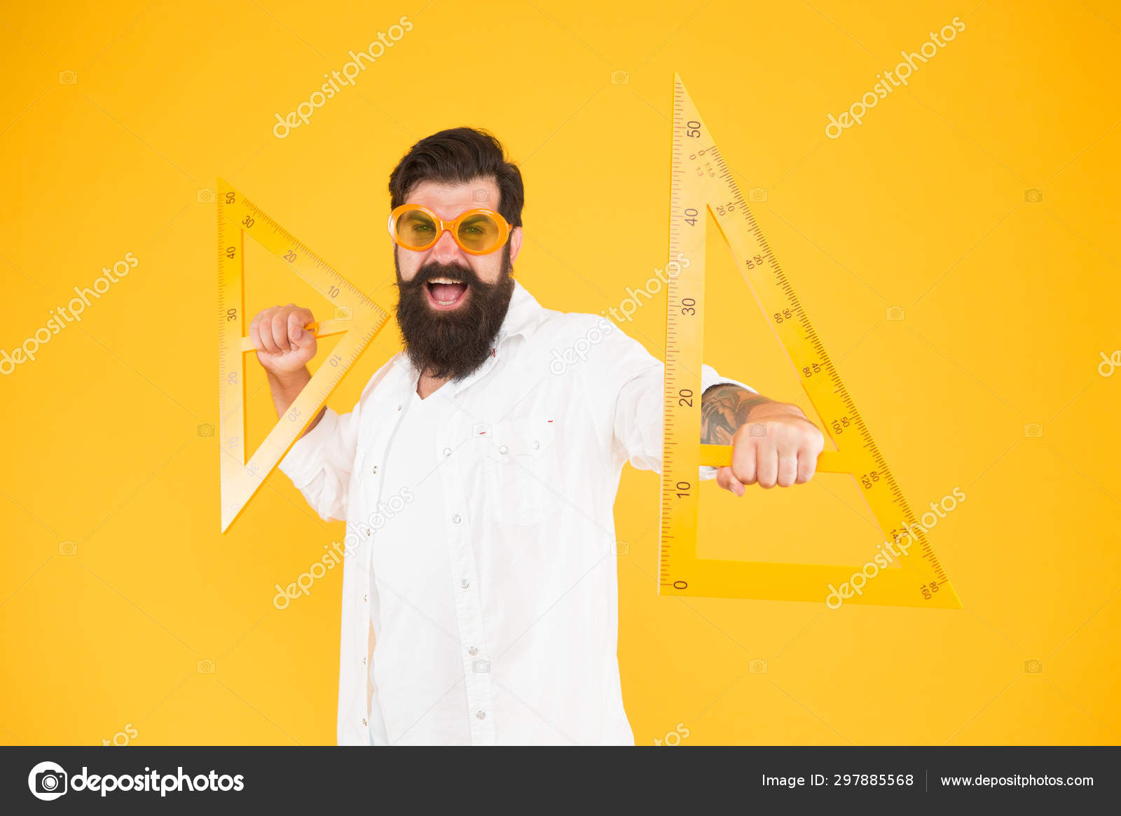 College university education. Power knowledge. Bearded nerd triangle ...