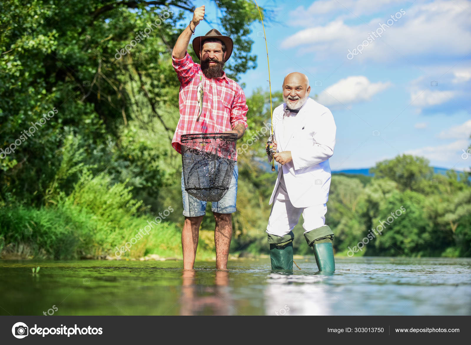 Spinners and tackle. Nice catch. Bait and hook. Fellow fishermen. Good ...