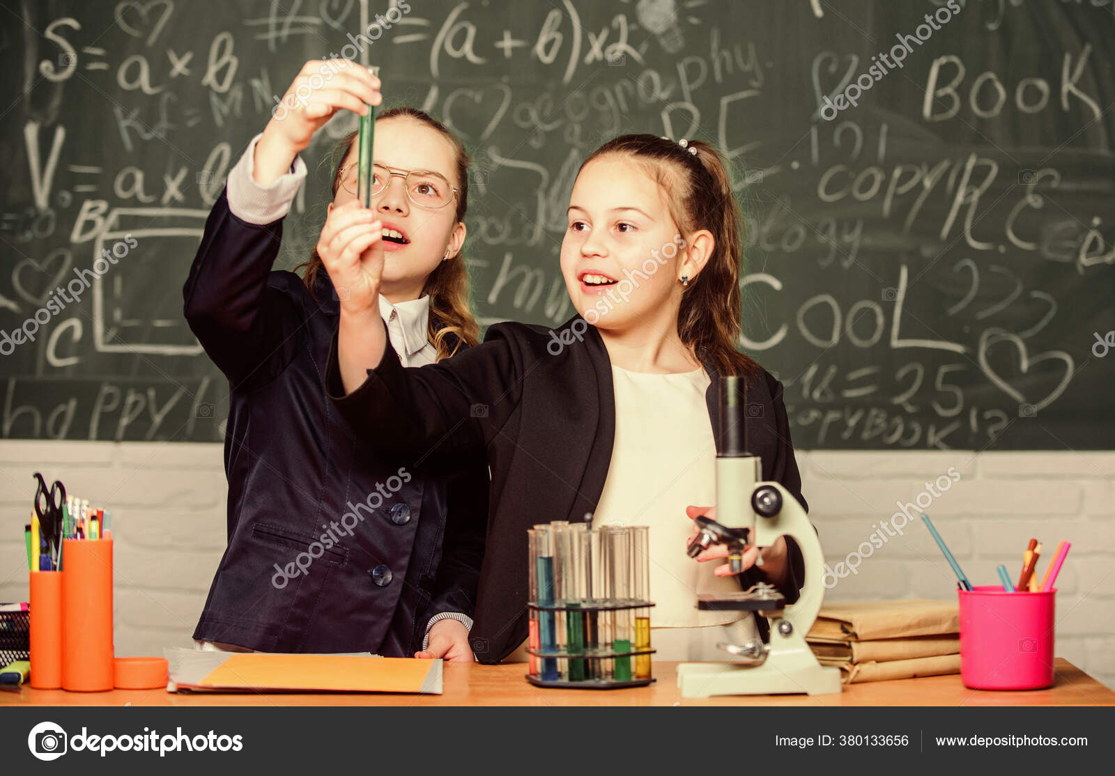 School project investigation. School experiment. Science concept ...