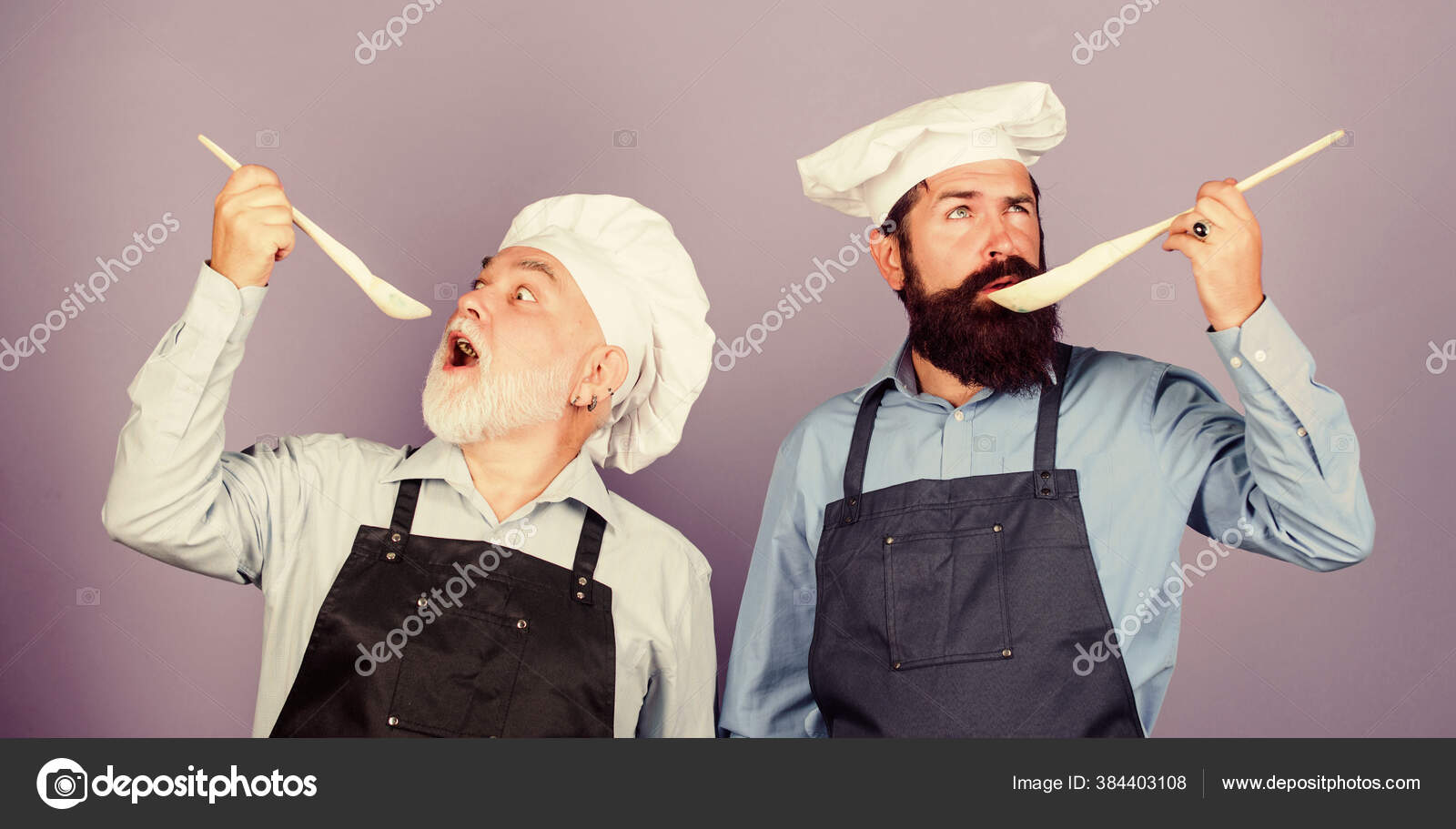 Only the best. Chef men cooking. cheerful men prepare food ...